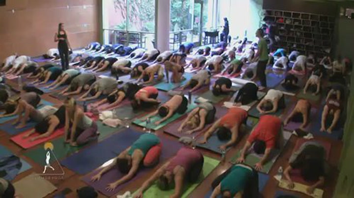 Floating Above the Crowd | Power Yoga